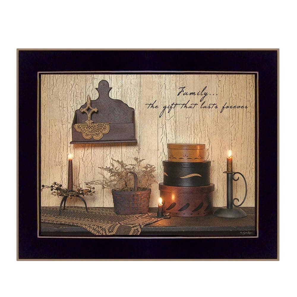 HomeRoots Charlie Forever Family 1-Piece Framed Wall Art 14 in. x 18 in ...