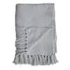 Storied Home Multicolor Light Blue Throw Blanket with Fringe Moroccan ...