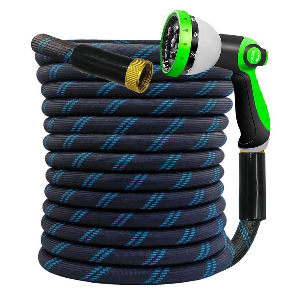 3/4 in. x 50 ft. Heavy-Duty Flexible Lightweight Garden Hose Non-Kink ...