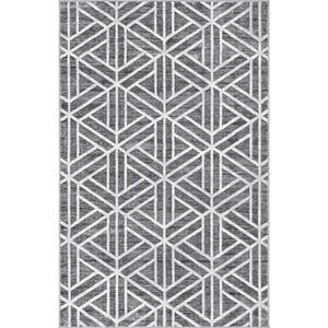 Unique Loom Matrix Trellis Motif White 8 ft. x 10 ft. Area Rug 3149021 ...