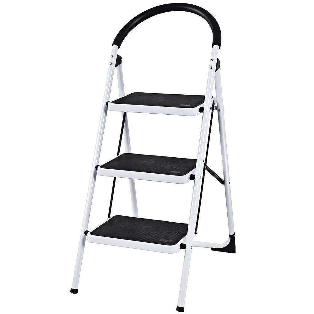 Reviews for WELLFOR 3-Step Iron Frame and PE Pedal Step Stool, 330 lbs ...
