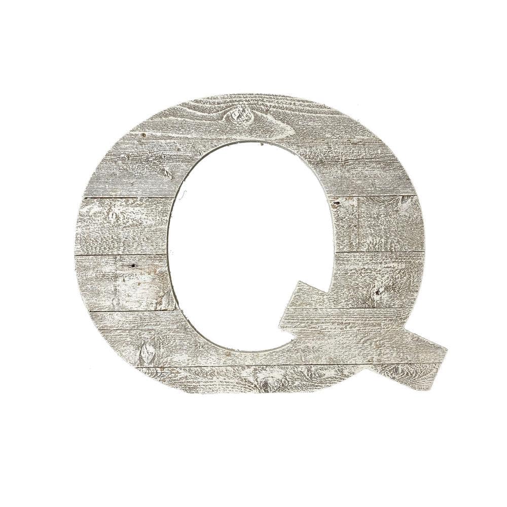 BarnwoodUSA Rustic Large 16 in. Tall White Wash Decorative Monogram ...