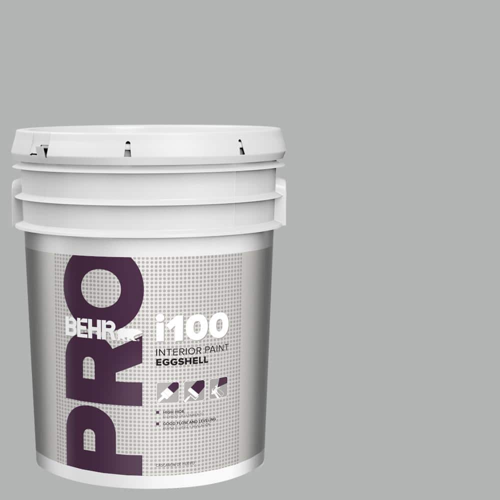 BEHR PRO 5 gal. #PPU26-08 Silverstone Eggshell Interior Paint PR13005 ...