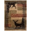 Mayberry Rug American Destination Multi-Color Woodgrain Multi Lodge 2 ...