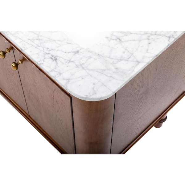 Home Decorators Collection Collette 72 in. Double Sink Cinnamon Oak ...