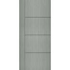 JELD-WEN 36 in. x 80 in. Hollow Core Fog Composite Interior Door Slab ...