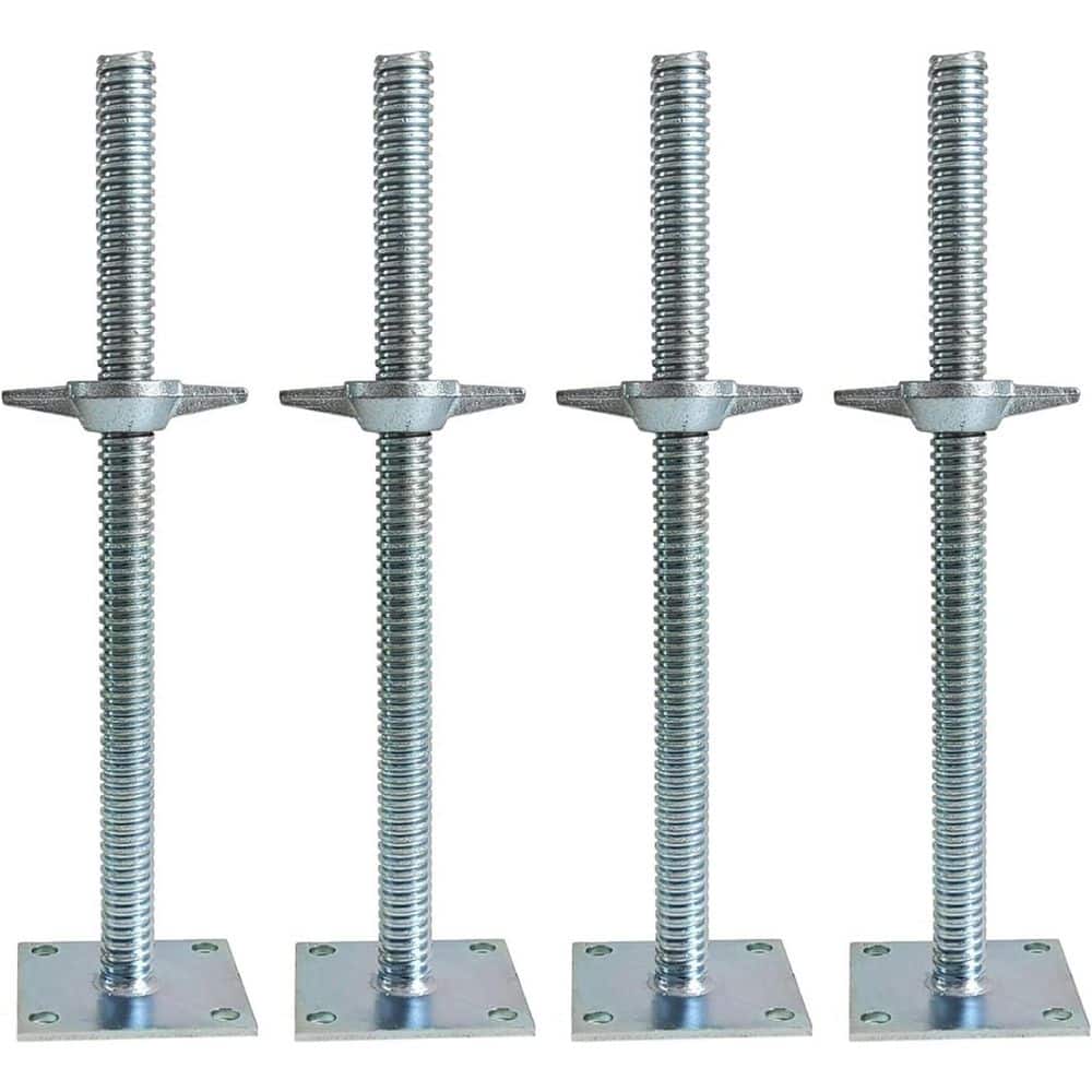KIWDZFU 4 Pack Adjustable Screw Jack 18 Solid Leveling Jack Durable ...