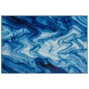 Mohawk Home Wavelength Water 8 ft. x 10 ft. Abstract Area Rug 021328