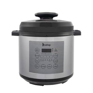 Magic Chef 9-in-1 6 Qt. Matte Black Electric Multi-Cooker with Recipe ...
