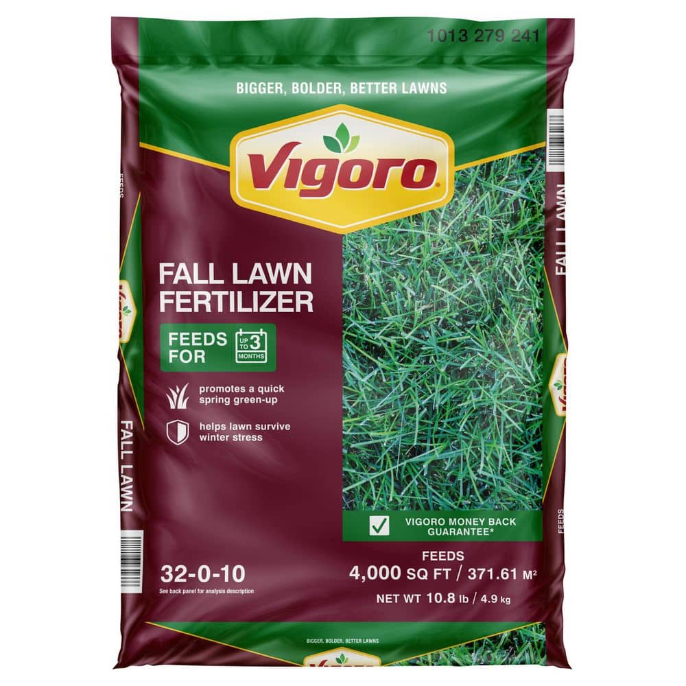 Vigoro Fall Lawn Fertilizer 32-0-10 4M 10.8 lbs. 100551897 - The Home Depot
