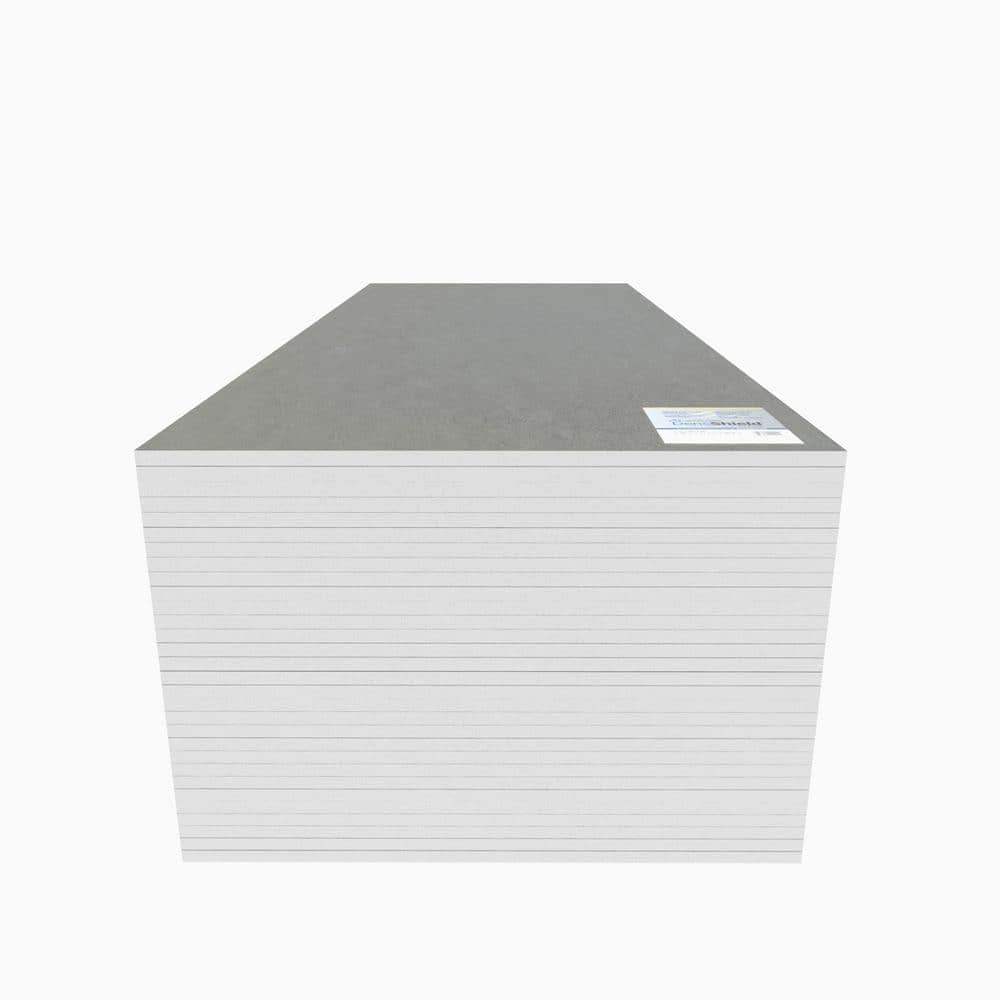 DensShield 5/8 in. x 4 ft. x 8 ft. Denshield Fiberglass Tilebacker ...