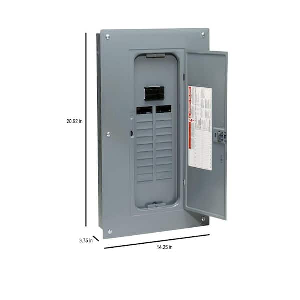 Square D Homeline 125 Amp 24-Space 48-Circuit Indoor Main, 44% OFF