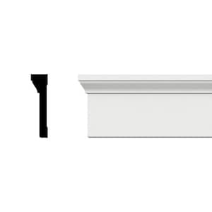 Ekena Millwork 2 in. x 5/8 in. x 96 in. Drip Cap Moulding, PVC 6069252 ...