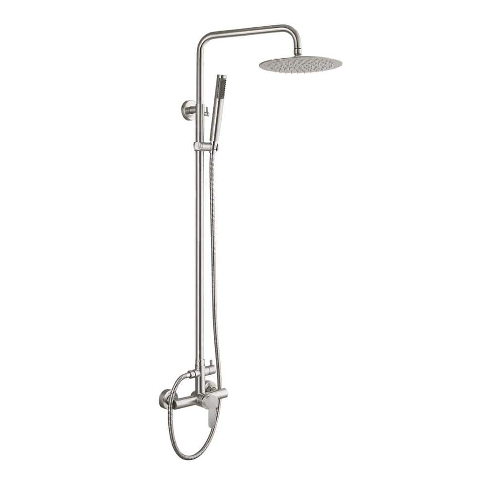 FAWEY TRED INC Brushed Nickel Outdoor Shower Faucet SUS304 Shower ...