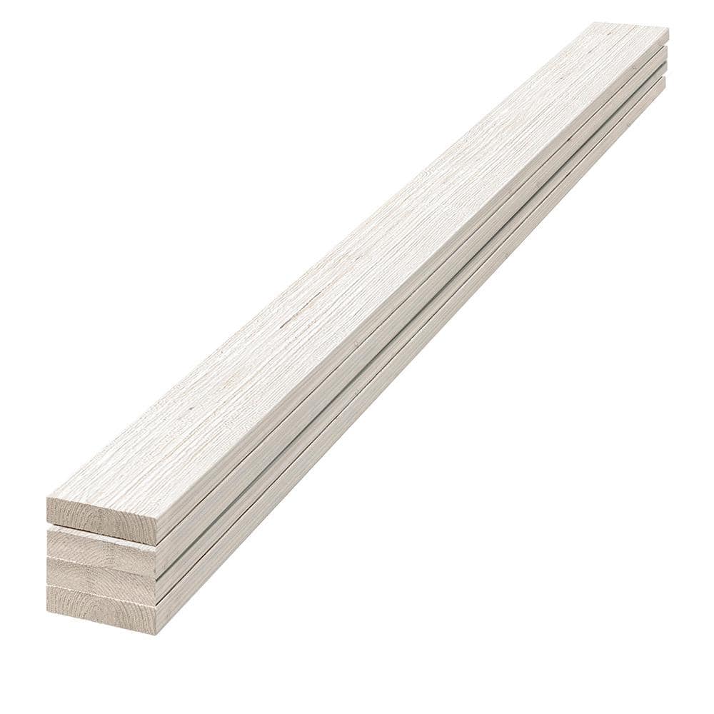 Edge 1 in. x 4 in. x 8 ft. Barn Wood White Pine Trim Board (4-Pack ...