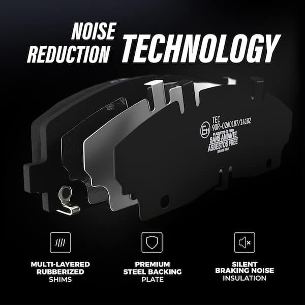 TEC Rear Ceramic Disc Brake Pads For Jaguar F Type XJ TEC 1753 The Home Depot