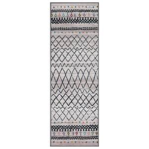 Ottomanson Ottohome Collection Non-Slip Rubberback Floral Leaves 2x5 ...