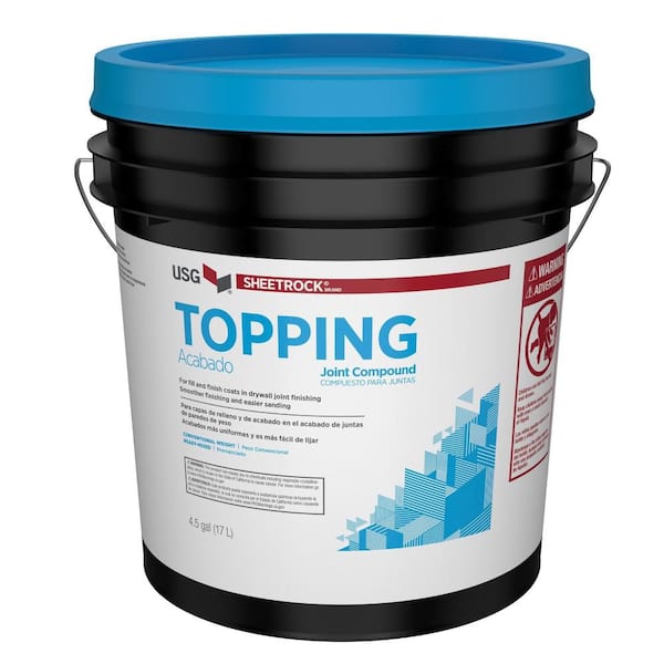 USG Sheetrock Brand 4.5 gal. Topping Ready-Mixed Joint Compound ...