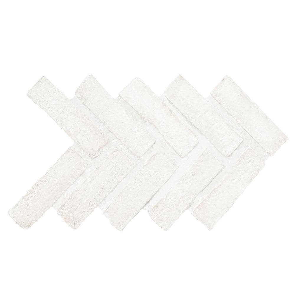 MSI Take Home Tile Sample-Alpine White 4 in. x 4 in. Textured Clay ...