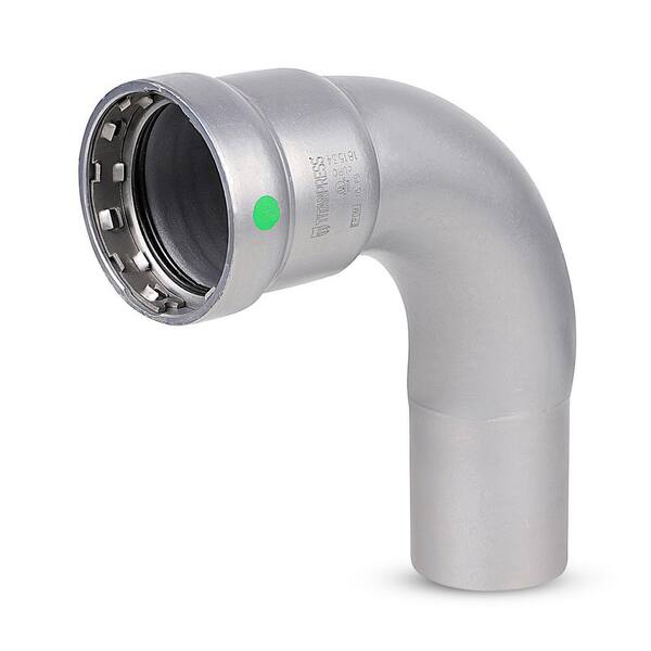 T TITANPRESS 2 in. Carbon Steel Press 90° Street Elbow EPDM Mechanical ...