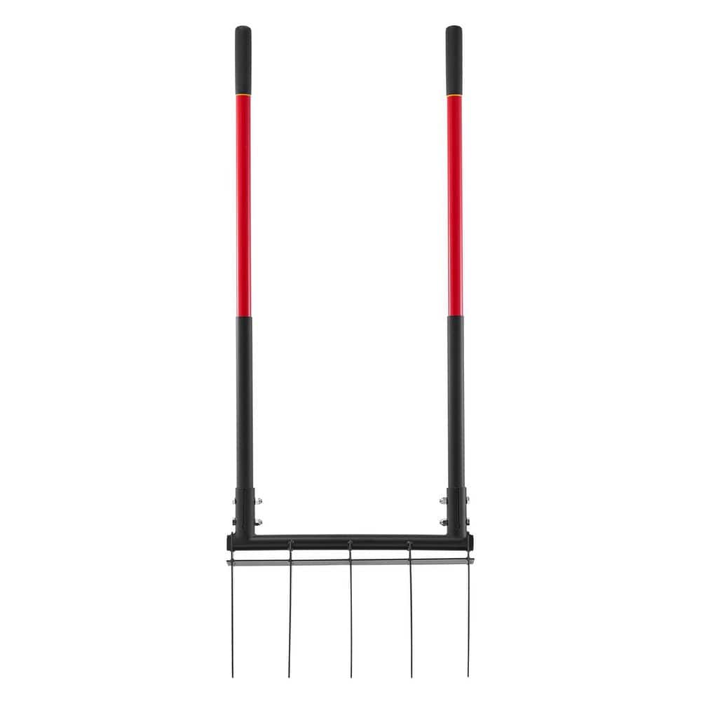 SVOPES 5-Tine Broad Fork with Dual Fiberglass Handles, Durable Garden ...