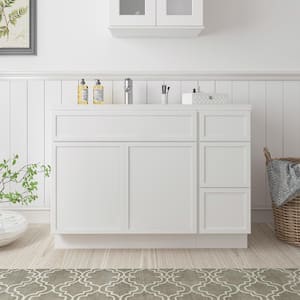 Vanity Art Colton 54 in. 3-Door and 1-Drawer Freestanding Shaker ...