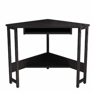 wetiny 24 in. Triangle Computer Desk, Corner Desk With Smooth Keyboard ...