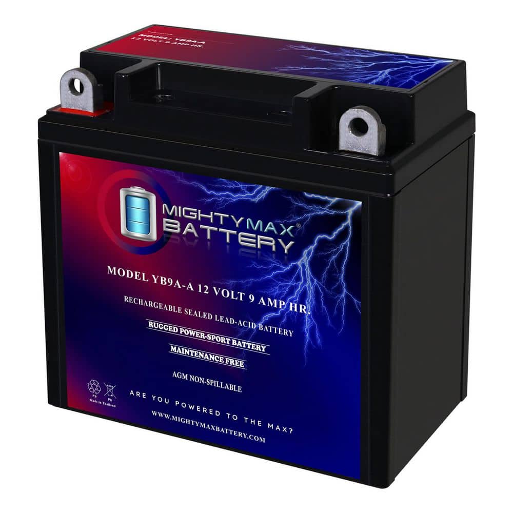 MIGHTY MAX BATTERY YB9A-A 12-Volt 9AH Battery Replaces Polaris YB9A-A ...