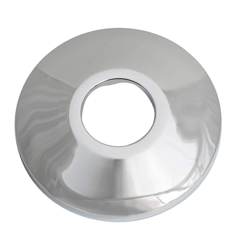 Oatey 3/4 in. Copper Tube Size Steel Flange Escutcheon Plate in Chrome ...
