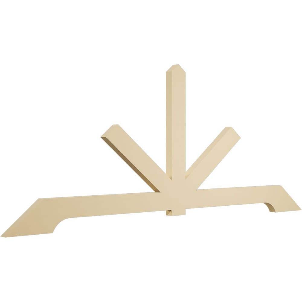 Ekena Millwork 84 in. W x 35 in. H x 2 in. D x 4 in. F, 10/12 Pitch ...