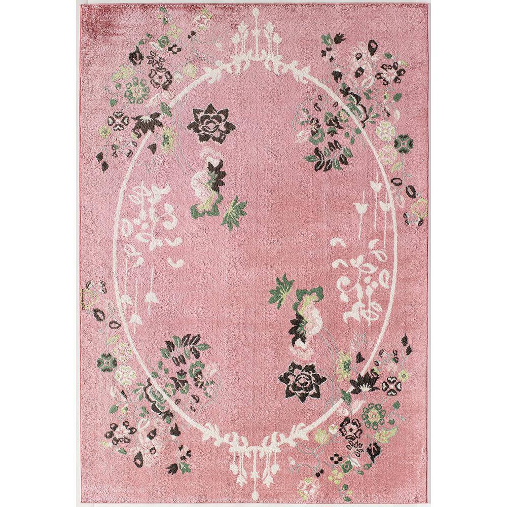 Rugs America Valentina Pink Magnolia Pink Area Rug - 2 X 4 RA28479 ...