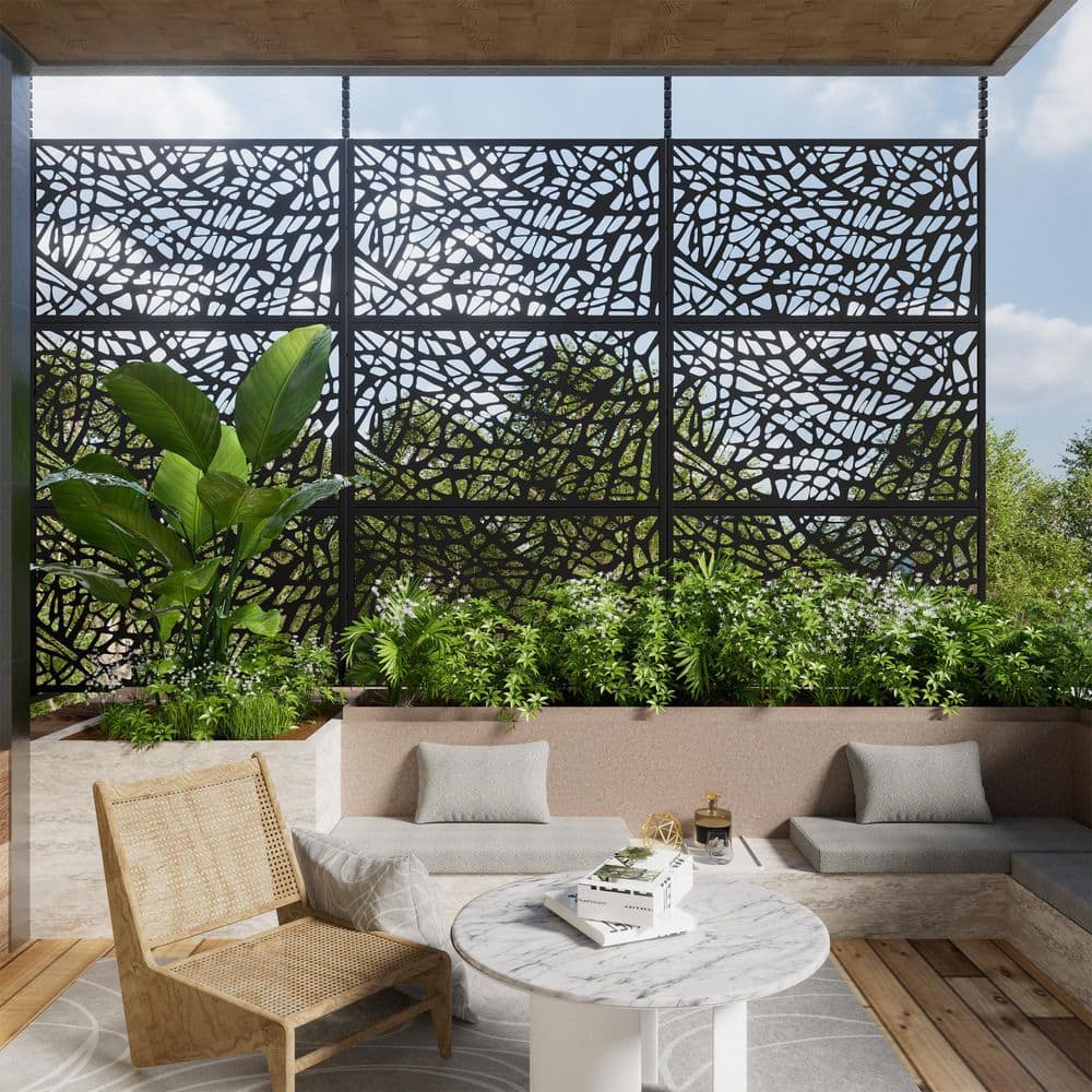 Dovelina 72 in.H x 47 in.W Galvanized Steel Metal Wall Sculptures ...