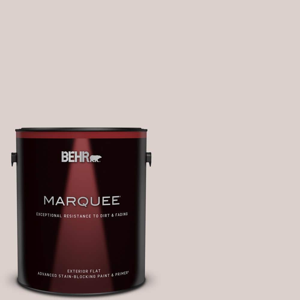 BEHR MARQUEE 1 gal. #N130-1 Pearls and Lace Flat Exterior Paint ...