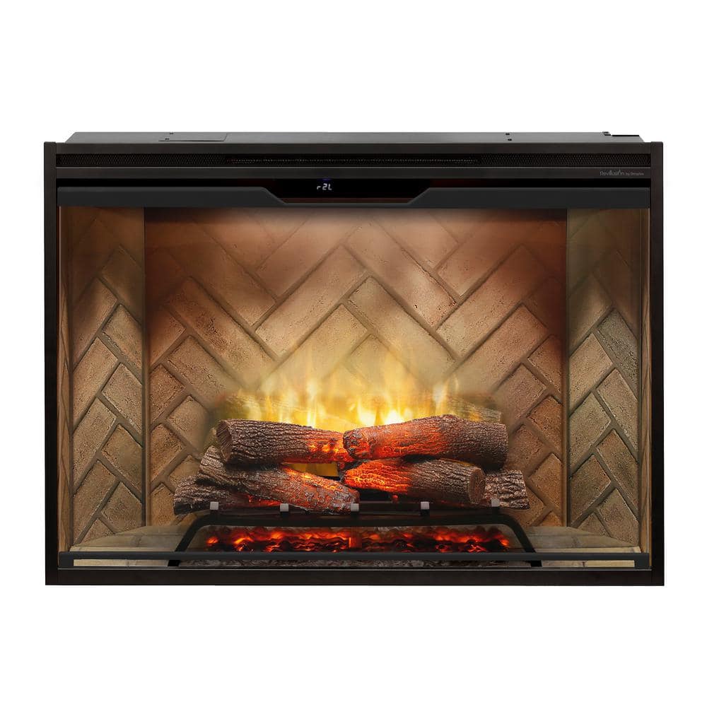 Dimplex Revillusion 42 in. Built-In Fireplace Insert with Front Glass ...