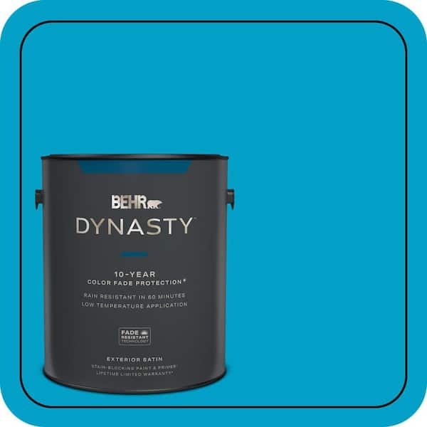 BEHR DYNASTY 1 gal. #P490-5 Yucatan Satin Enamel Exterior Stain ...