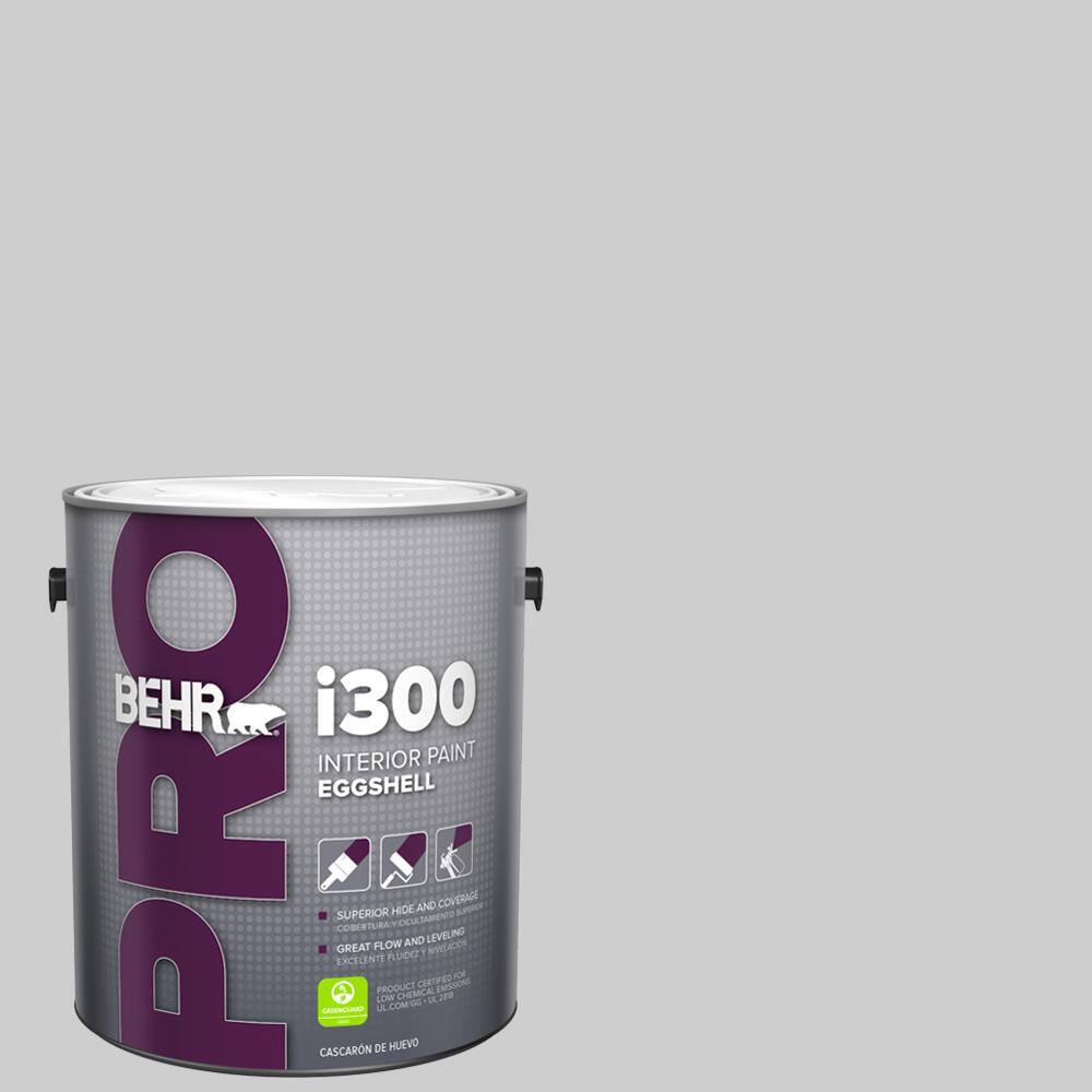 BEHR PRO 1 gal. #770E-2 Silver Screen color Eggshell Interior Paint ...