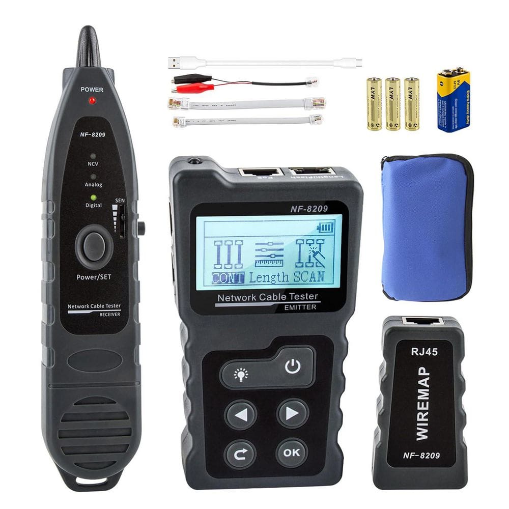 Lukyamzn Advanced Network Cable Tester with PoE, NCV and Lamp for CAT5e ...