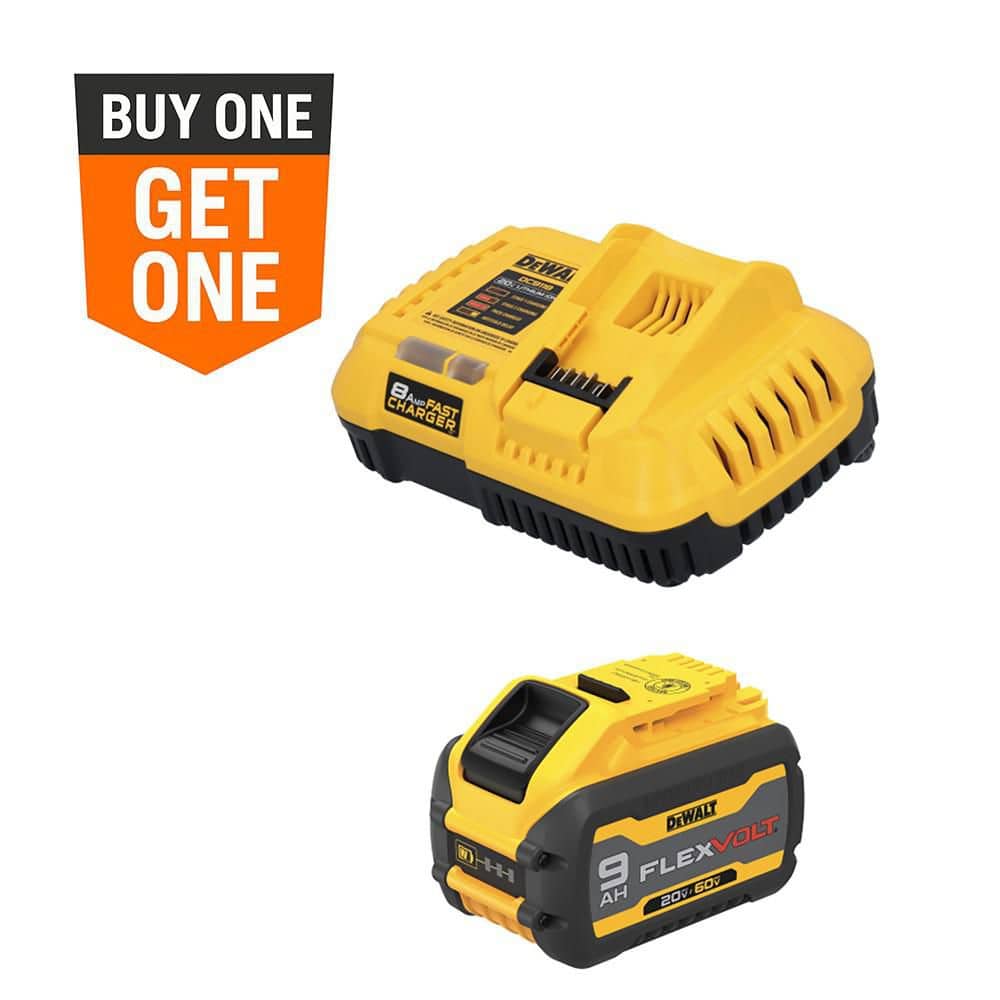 DEWALT 20V/60V MAX FLEXVOLT Lithium-Ion 9.0Ah Battery and Charger Starter Kit DCB609C - The Home ...