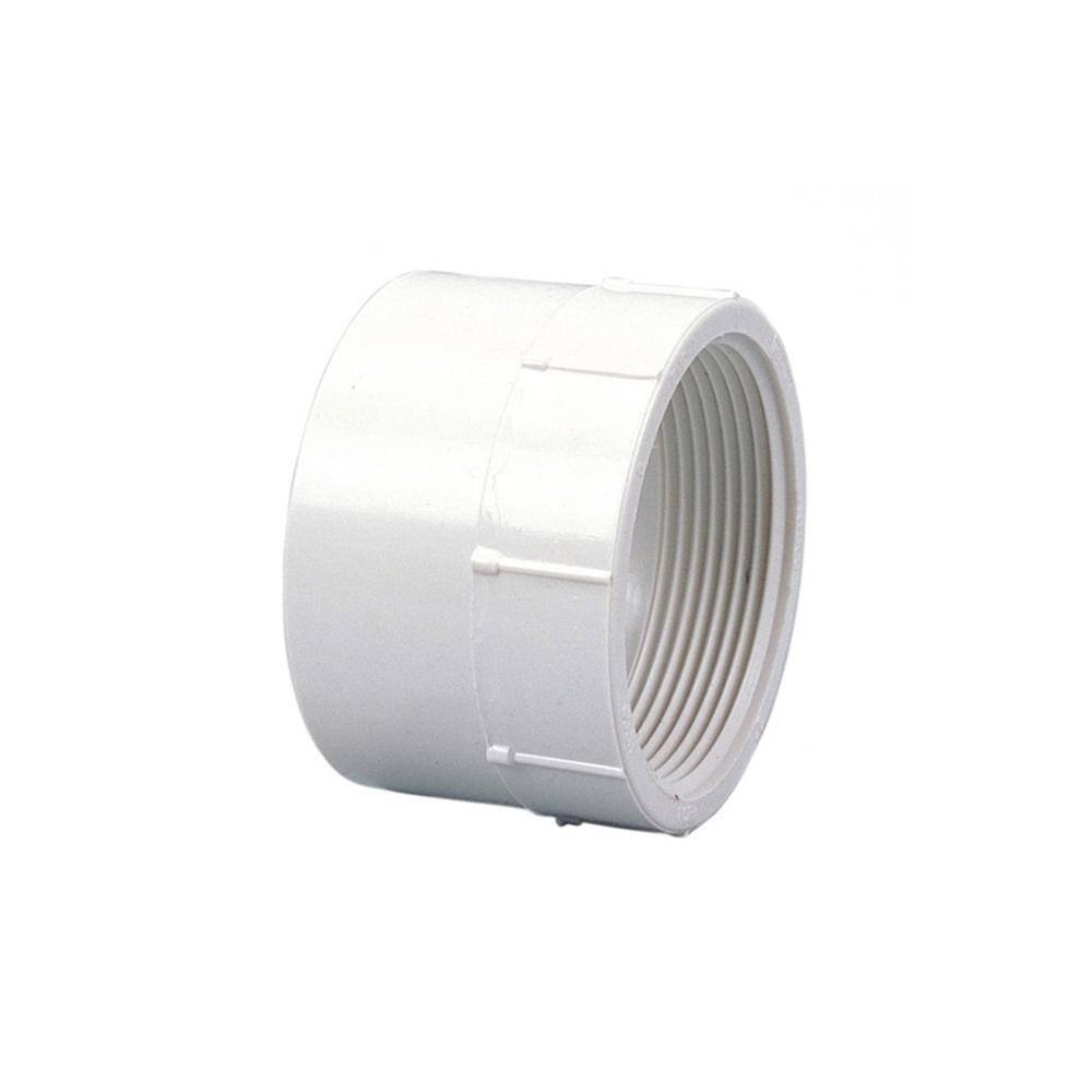 VPC 4 in. PVC DWV Hub x FPT Female Adapter 34-LP101-040B - The Home Depot