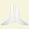 Prime-Line 10-3/4 in. White Plastic, Curved Splash Guard Accessory Set ...