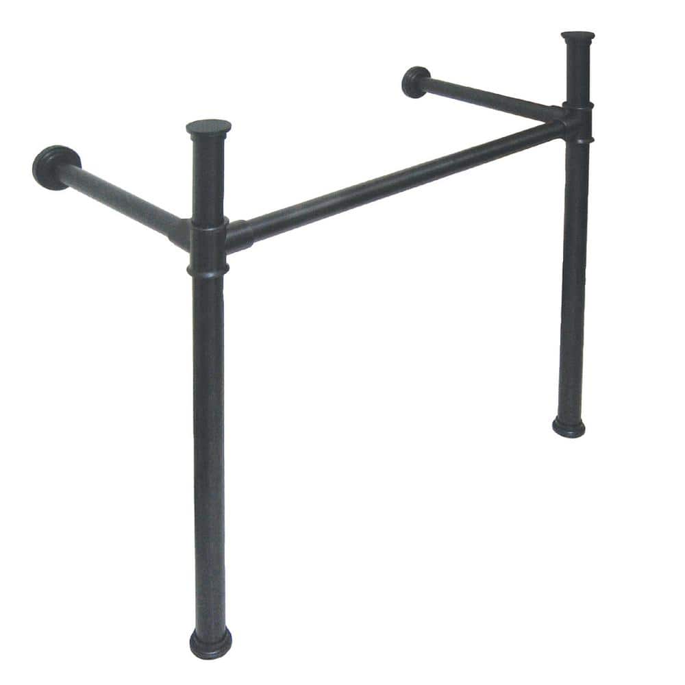 Kingston Brass Stainless Steel Console Table Legs in Matte Black ...