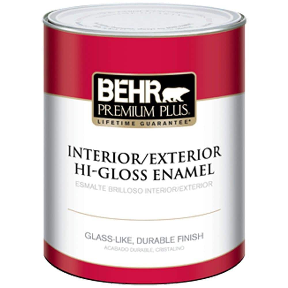 BEHR PREMIUM PLUS 1 qt. Deep Base Hi-Gloss Enamel Interior/Exterior ...