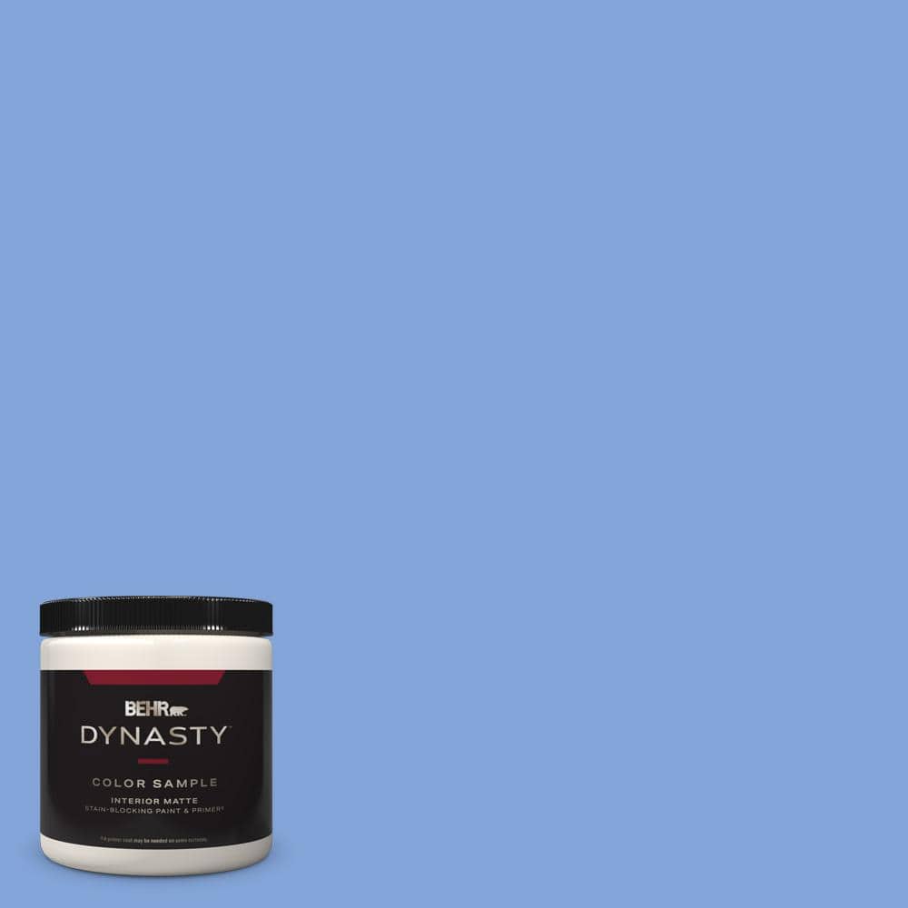 BEHR DYNASTY 8 oz. #P530-4 Periwinkle Matte Stain-Blocking Interior ...