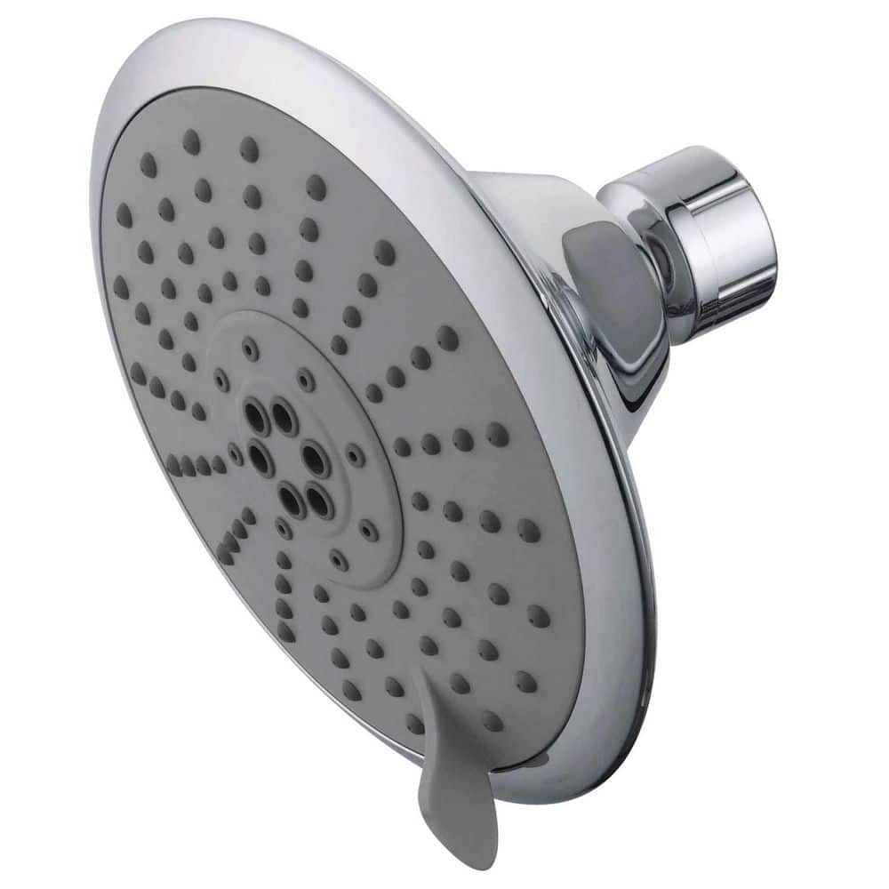 Kingston Brass Shower Scape 5-Spray Patterns 5 in. Wall Mount Fixed ...
