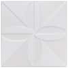 Merola Tile Triplex Fronteira White 7-3/4 in. x 7-3/4 in. Ceramic Wall ...