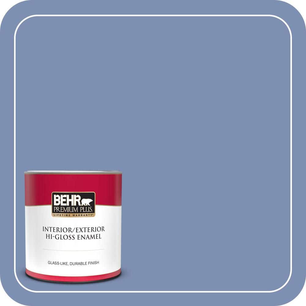 BEHR PREMIUM PLUS 1 qt. #600D-5 Babbling Brook Hi-Gloss Enamel Interior ...