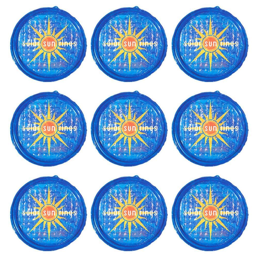 SOLAR SUN RINGS UV Resistant Pool Spa Heater Circular Solar Cover, Blue ...