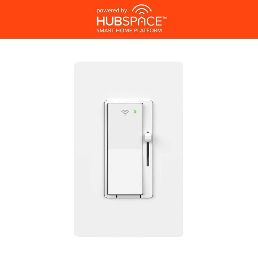 Commercial Electric White Smart Paddle Dimmer for CFL, Halogen ...
