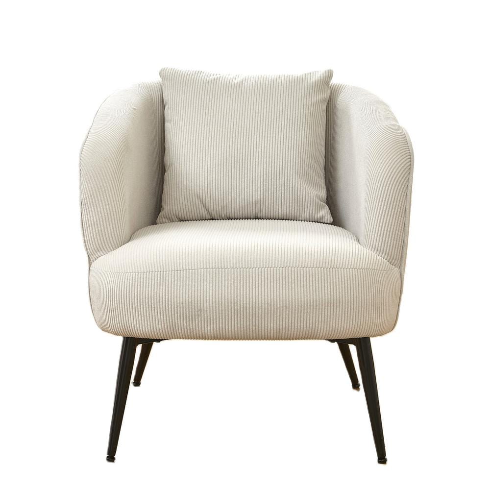 US Pride Furniture Chadern Beige Corduroy Arm Chair C403-H1 - The Home ...