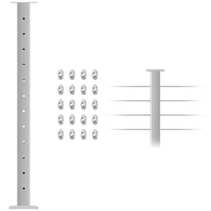 Insta-Rail Vertical Stainless Steel Cable Railing Kit for 42 in. High ...